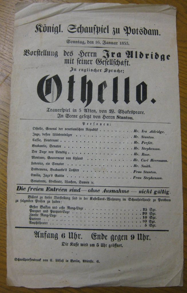 Shakespearean Actor Ira Aldridge A Pioneering Othello