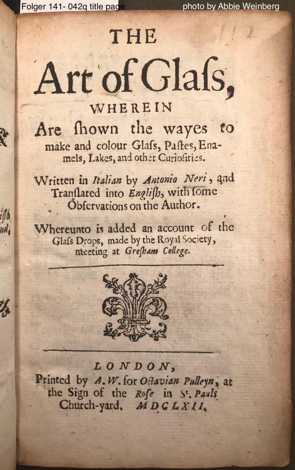 141- 042q title page | Folger Shakespeare Library