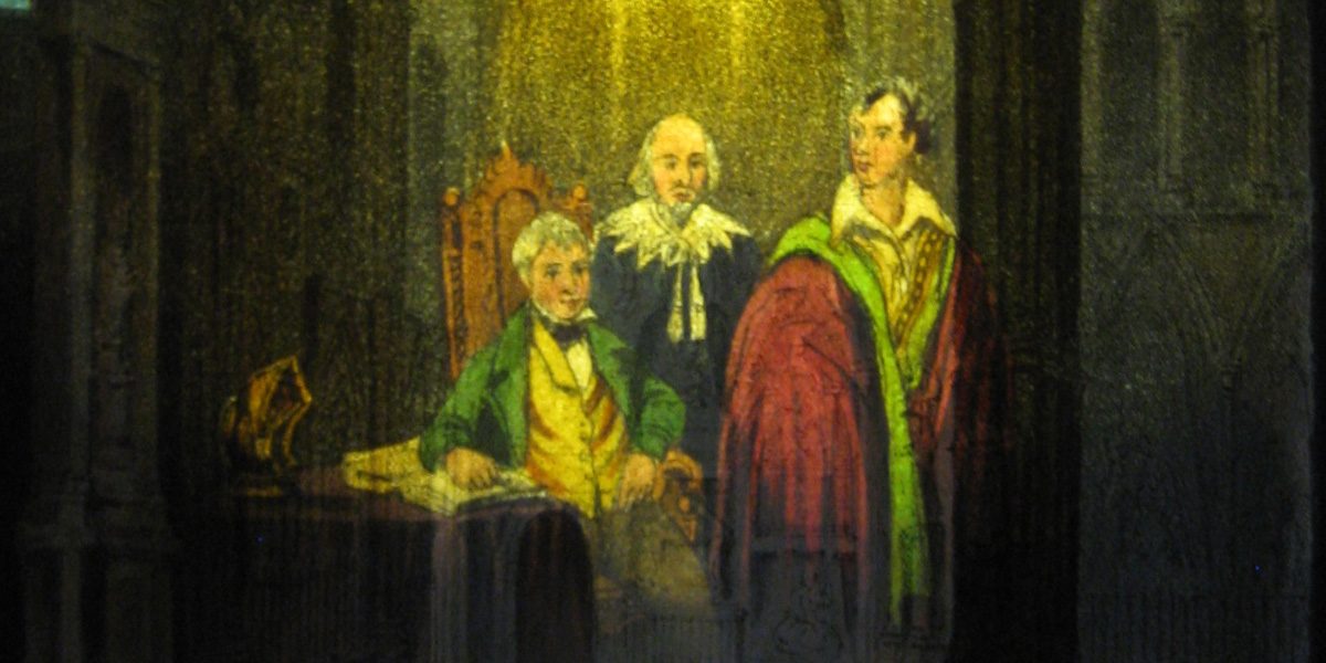 Transparencies and tricks: Shakespeare's ghost in Westminster Abbey