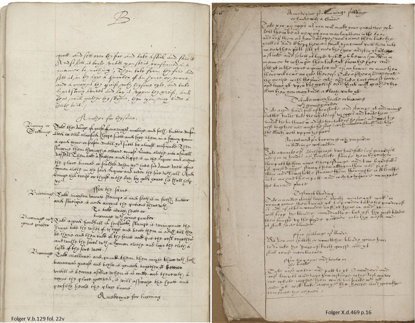 gunpowder recipes | Folger Shakespeare Library