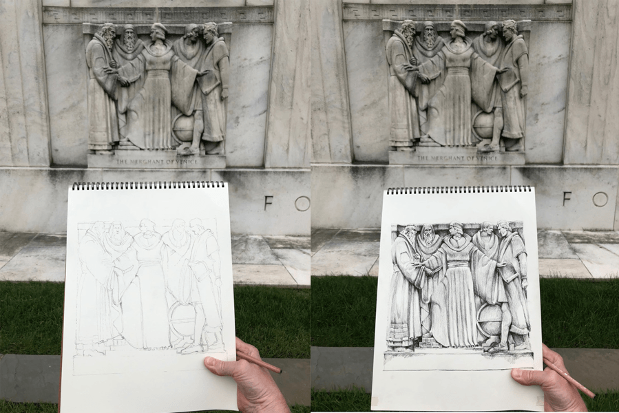 GlenshawMofVDrawing | Folger Shakespeare Library