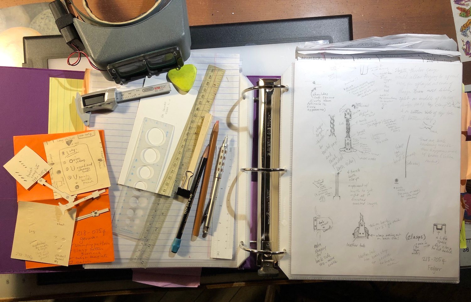 notebook and drawing implementshelps | Folger Shakespeare Library